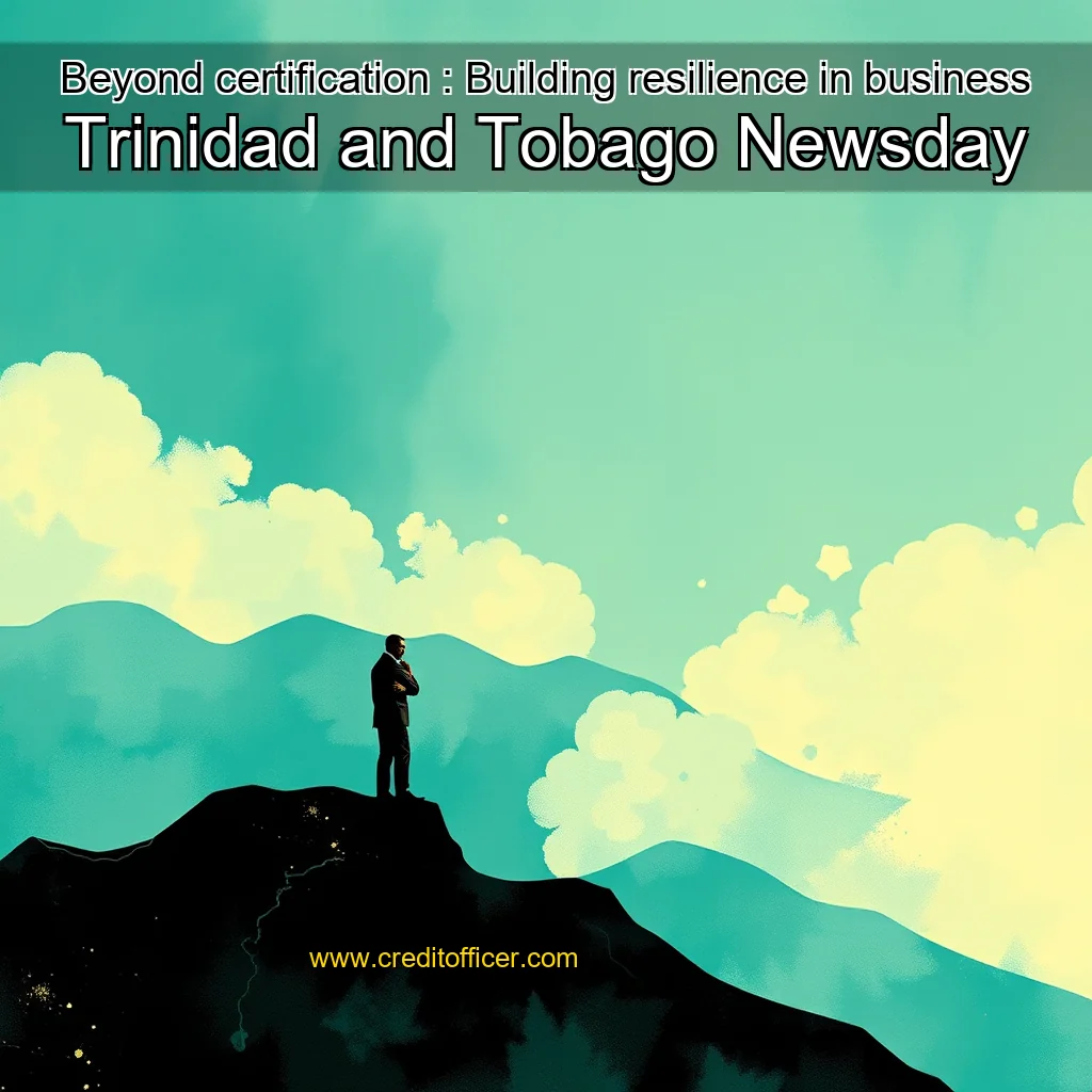 Beyond certification : Building resilience in business Trinidad and Tobago Newsday – CreditOfficer